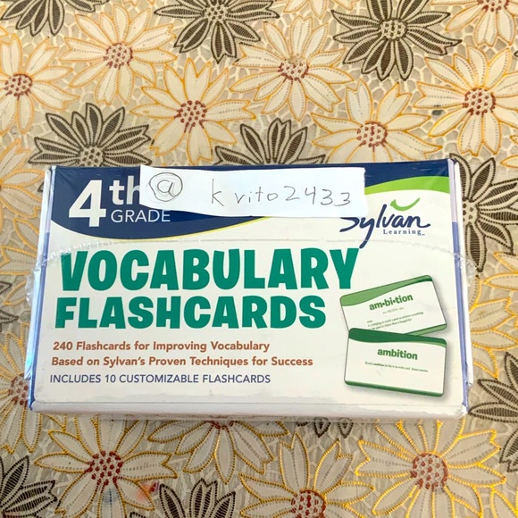 Sylvan | Toys | Grade 4 Vocabulary Flashcards | Poshmark